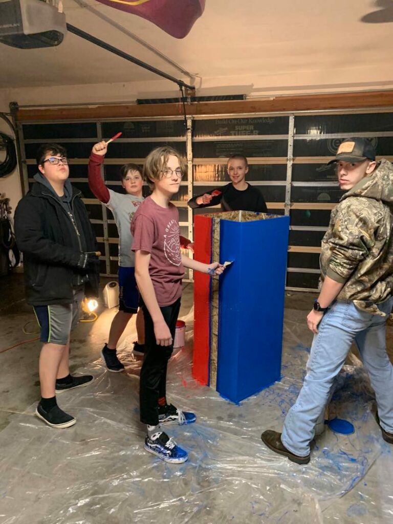 Scout Creates Flag Collection Box for Eagle Project - SweetwaterNOW