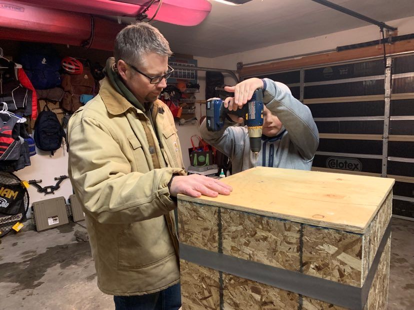 Scout Creates Flag Collection Box for Eagle Project - SweetwaterNOW