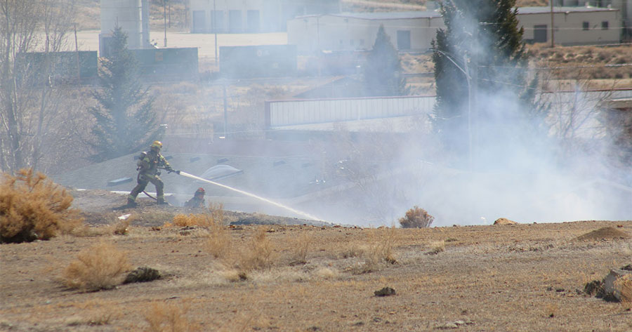 Fireworks Cause Wildland Fire near Rock Springs Business - SweetwaterNOW